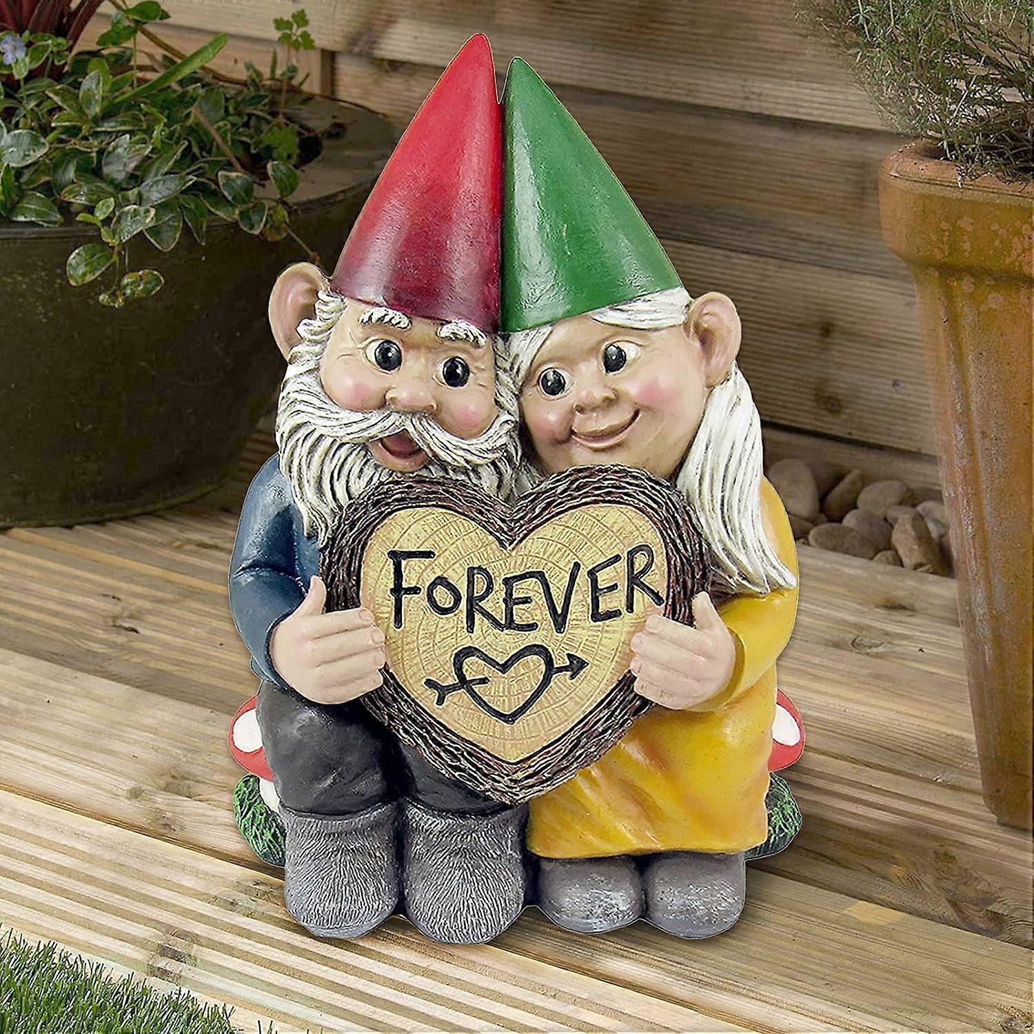 HUSSHUYU Fall Garden Gnomes & Knomes Outdoor Statue 5.9in | Forever ...