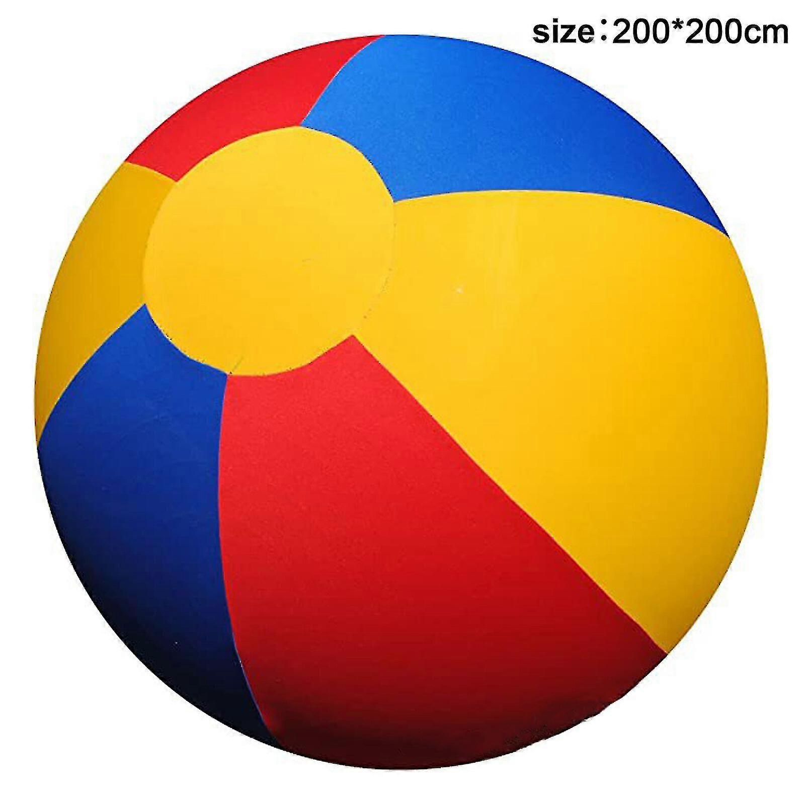 Giant Beach Ball Large Beach Ball, Huge Rainbow Color Ball Bootball For ...