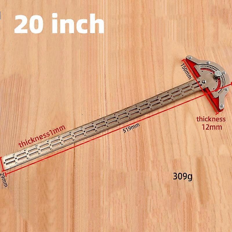 Woodworkers Edge Ruler Stainless Steel Protractor Angle Angle Precision ...