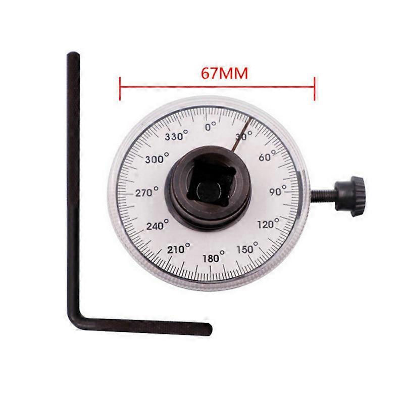 Angle Gauge, 1/2in 360 Precision Angular Tightening Clear Scale ...