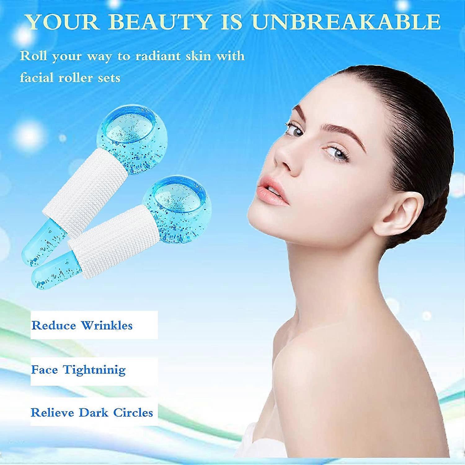 Facial Ice Globes,Massage Ice Ball,Facial Cooling Massage Balls,Facial ...