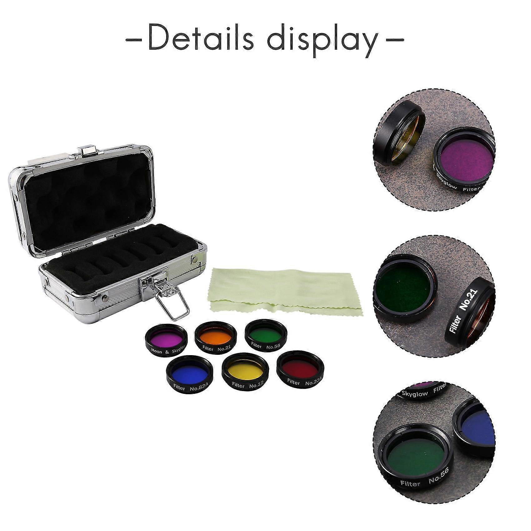 1.25inch Color Filters Set (6 Pieces) For Astronomical Telescopes ...