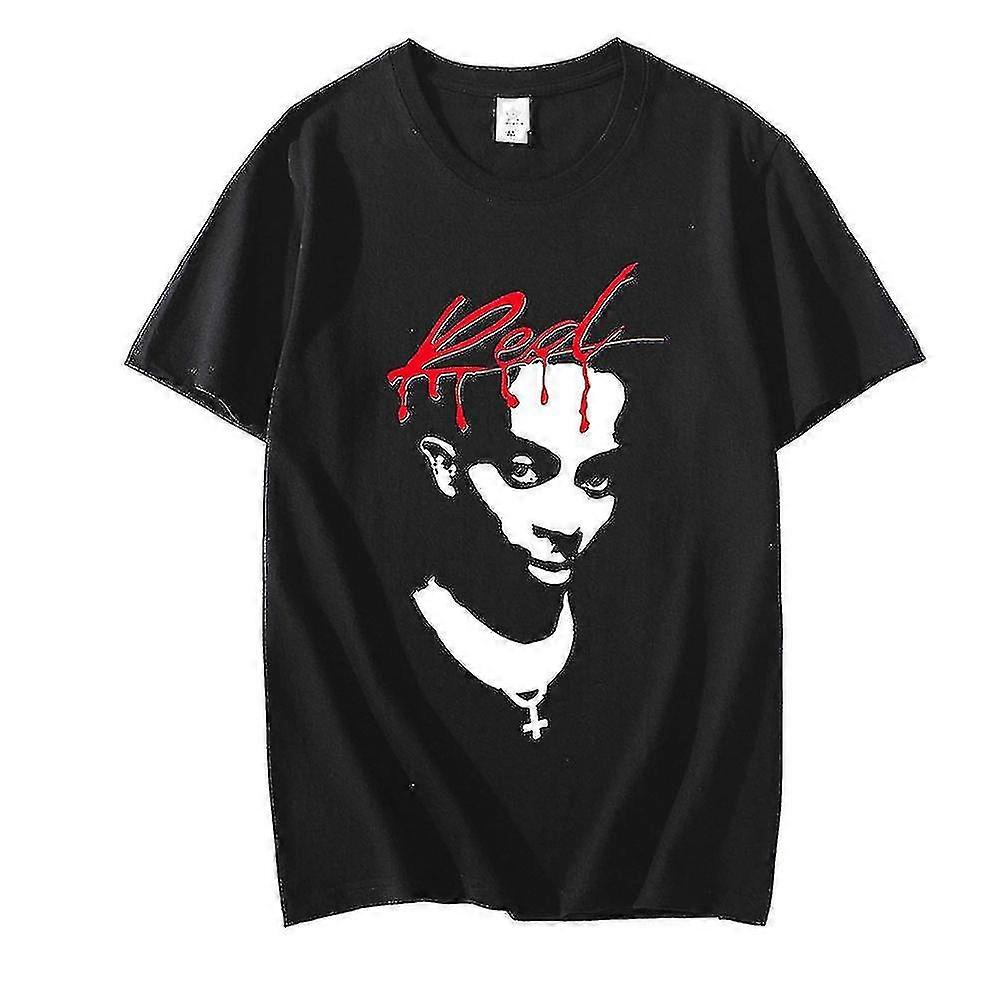 New Playboi Carti Music Album Red Print T-shirt Vintage 90s Rap Hip Hop ...