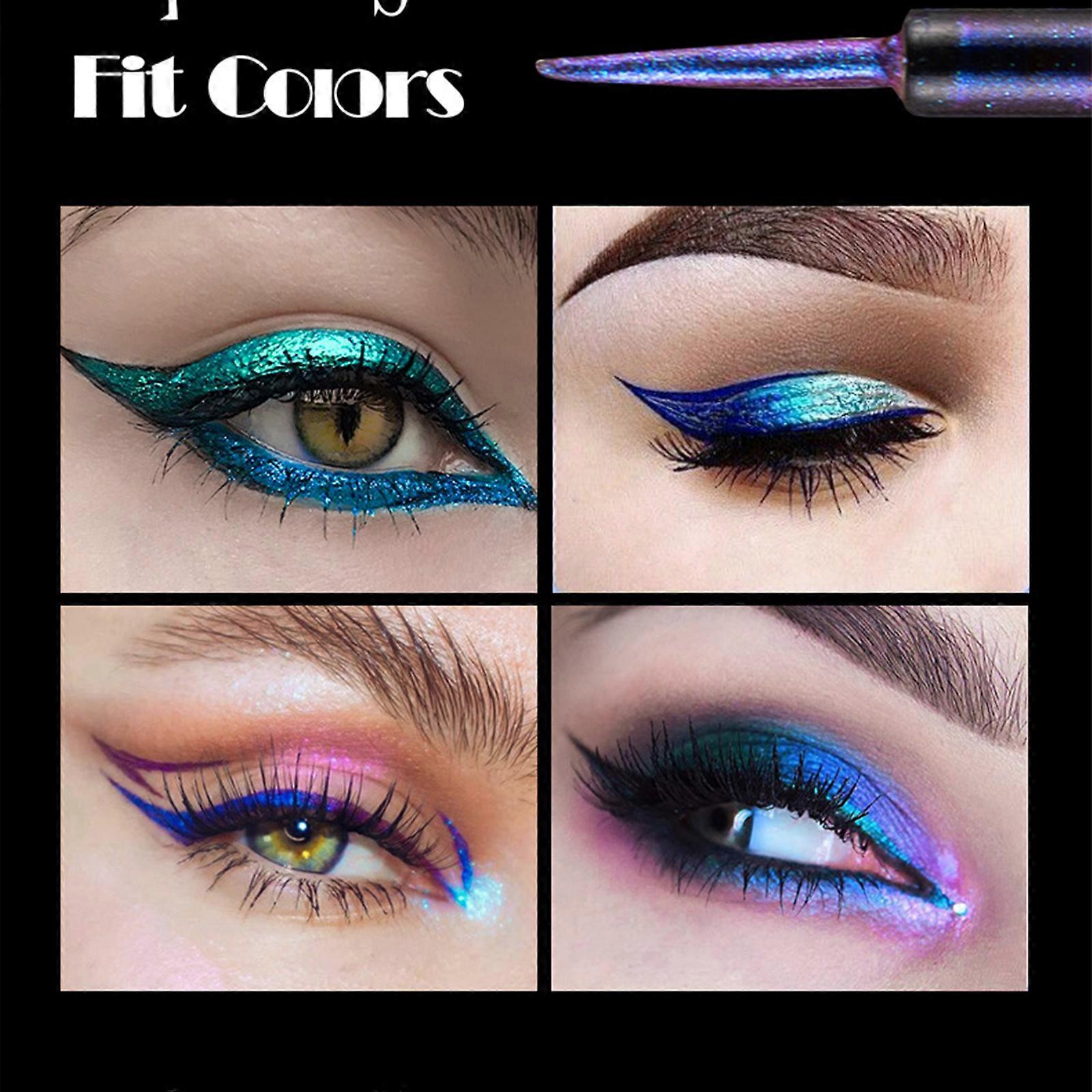 Chameleon Liquid Eyeliner, Gold Metallic Satin High-Pigmented Colored ...