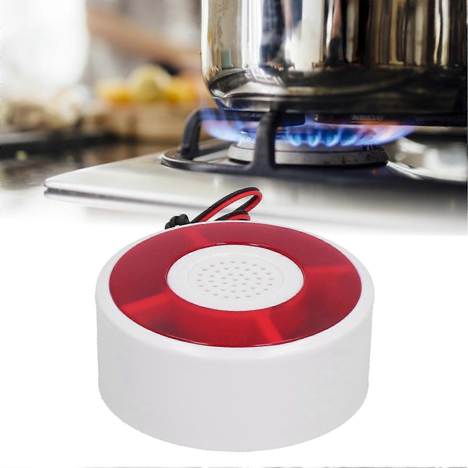 Led Sound Light Fire Alarm Warning Strobe Alert High Decibel Sensor ...