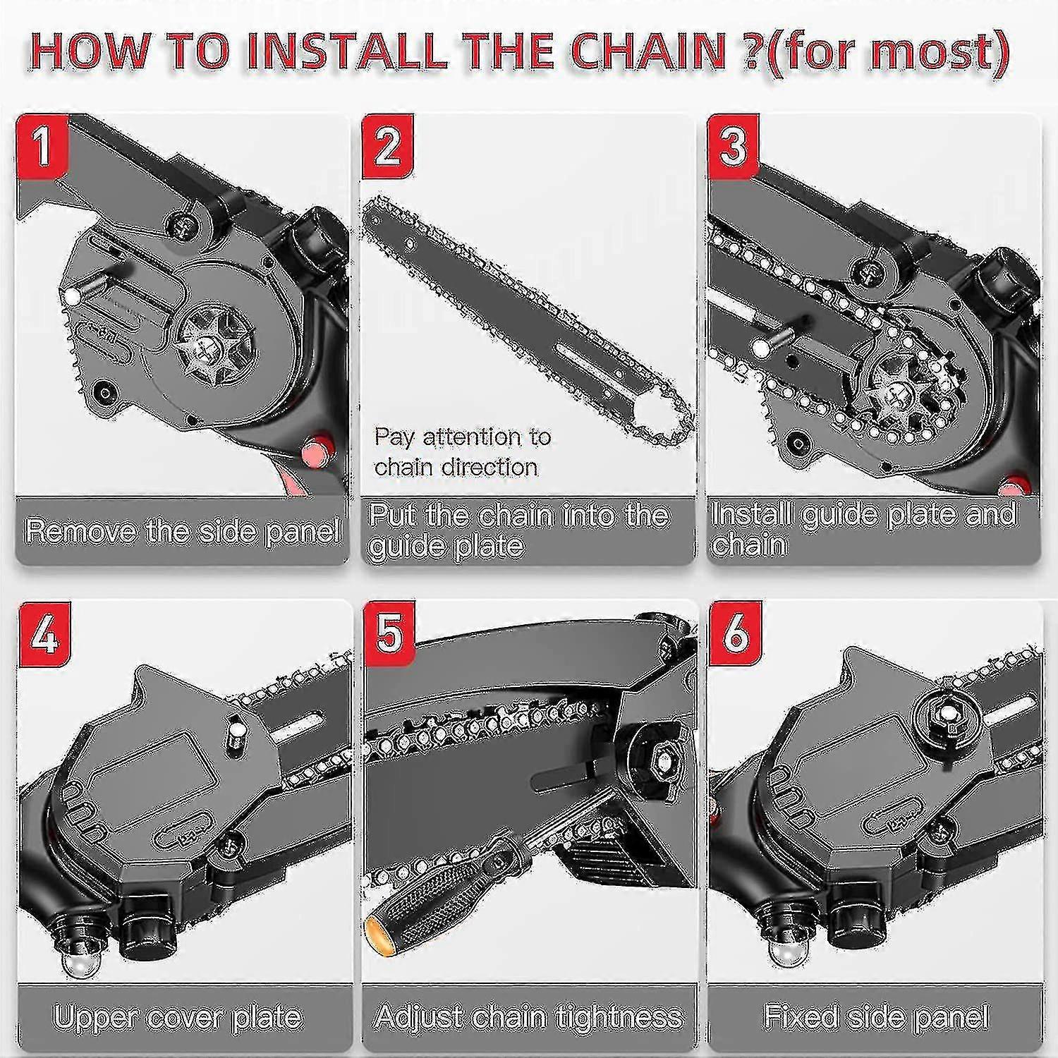 2 Packs Mini Chainsaw Chain, 4 Inch Replacement Chains Best Seller ...