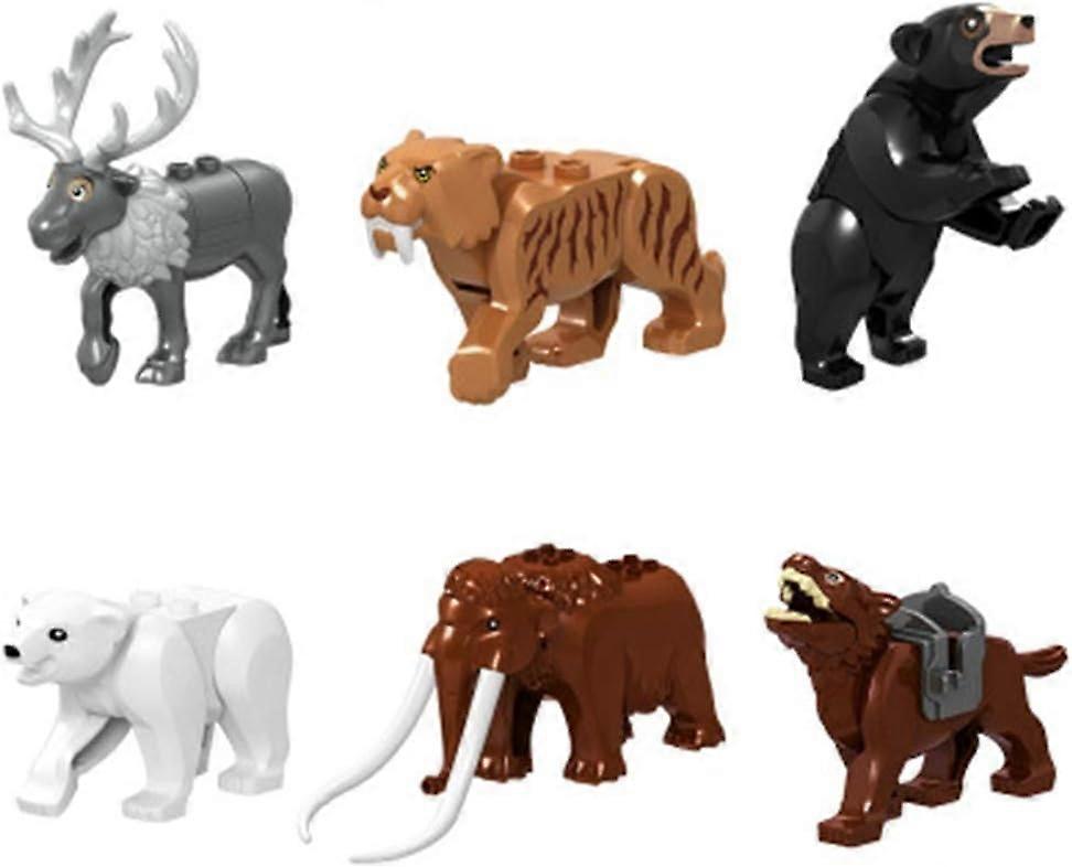 2025 New 9PCS/Set City Animals Building Blocks Zoon Figures Model ...