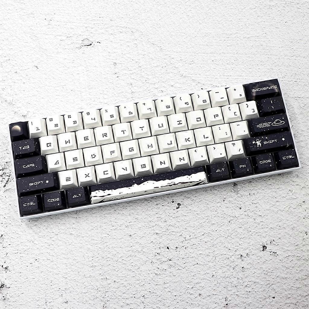 81-Key Keycaps Outer Space Theme for 61/64/68 ANSI/ ISO 60% Layout MX ...