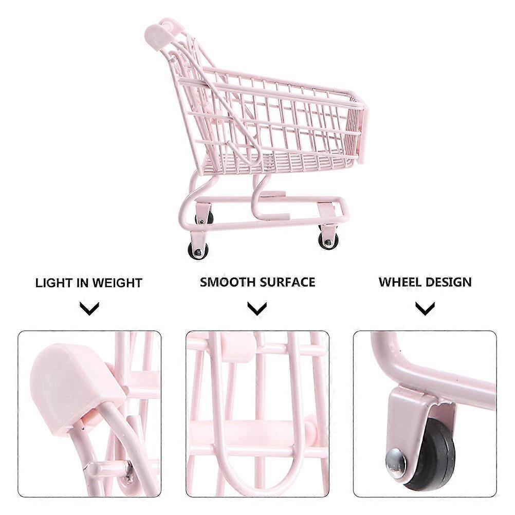 Metal Shopping Cart Kids Mini Shopping Cart Miniature Grocery Cart ...