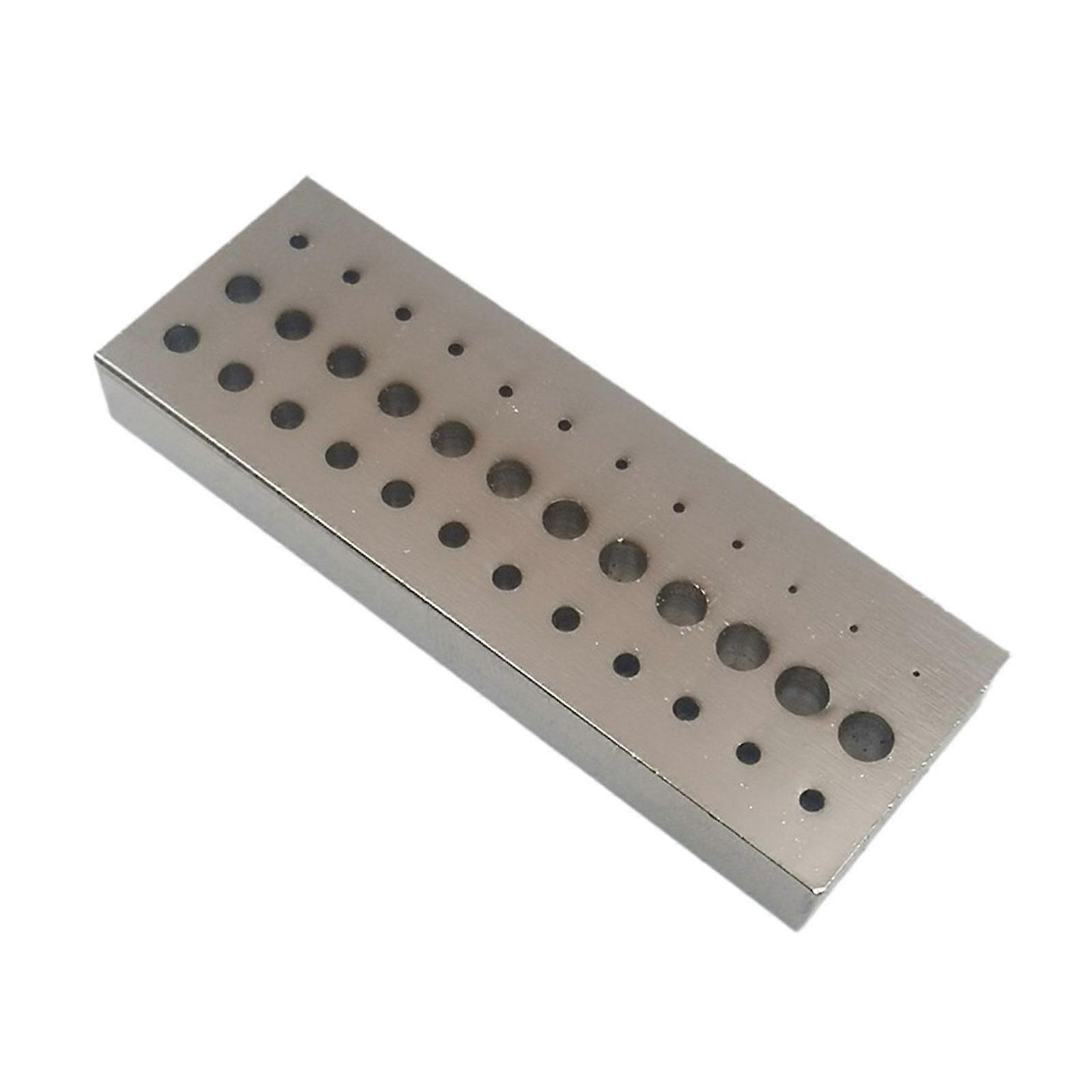 36 Holes Riveting Stake Hole Punching Plate Punching Board Watchmaking ...