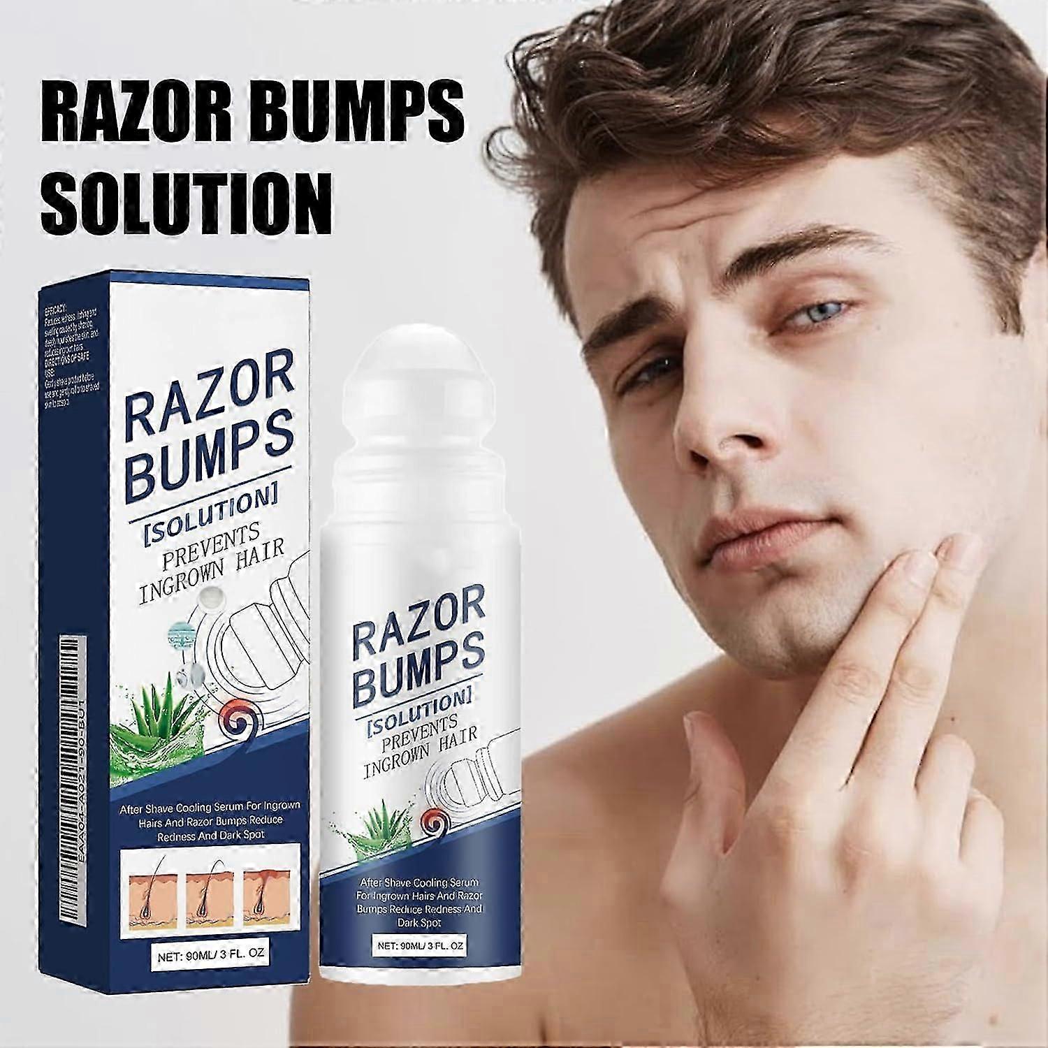 Razor Bumps Treatment for Women and Men, After Shave Solution Roll-On ...