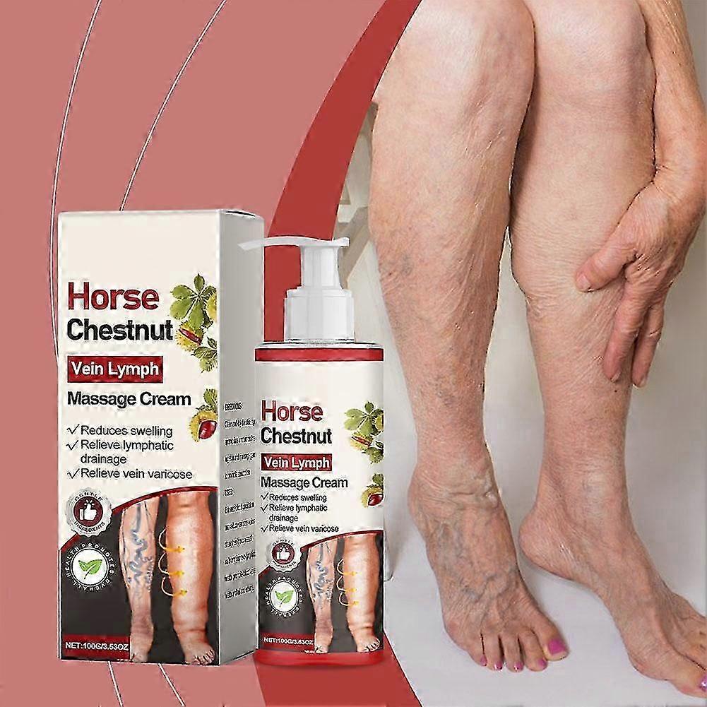 Horse Chestnut Varicose Veins Lymph Massage Cream 100g - Eliminate ...
