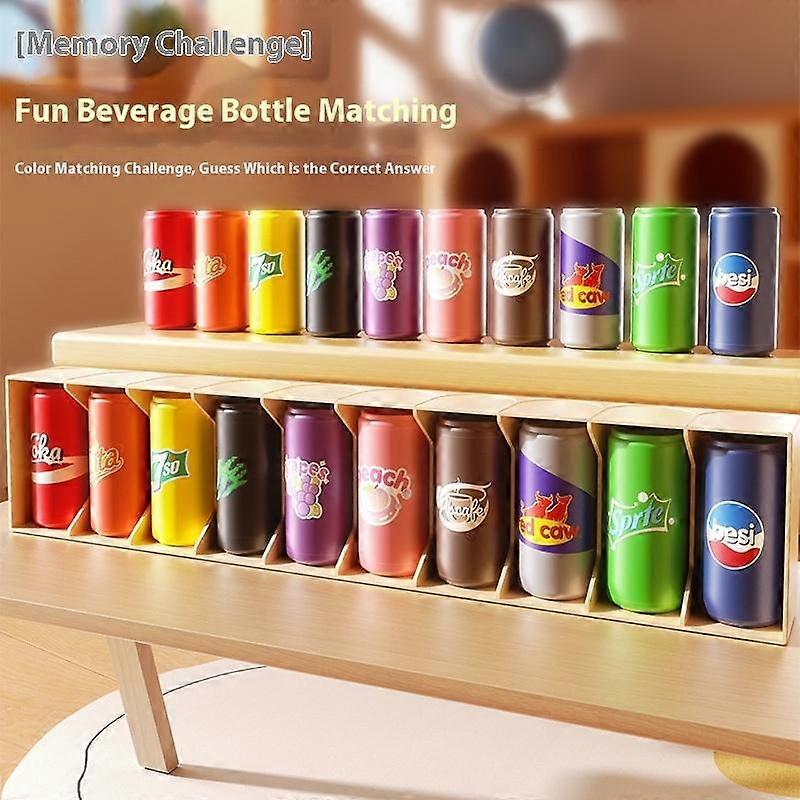 1 Set Beneficial Intelligence Toy Bottle Guessing Beverage Match Match ...
