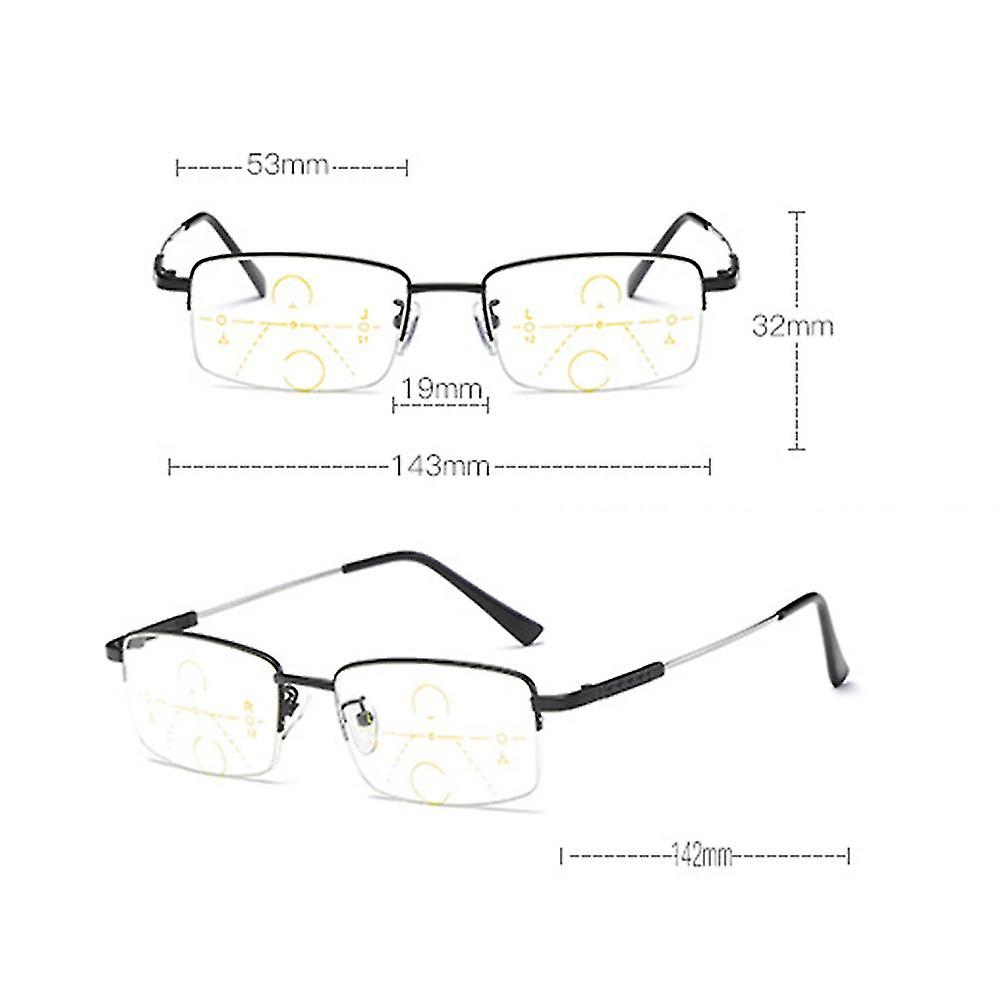 Progressive Multifocal Lens Reading Glasses Presbyopia Anti Fatigue ...