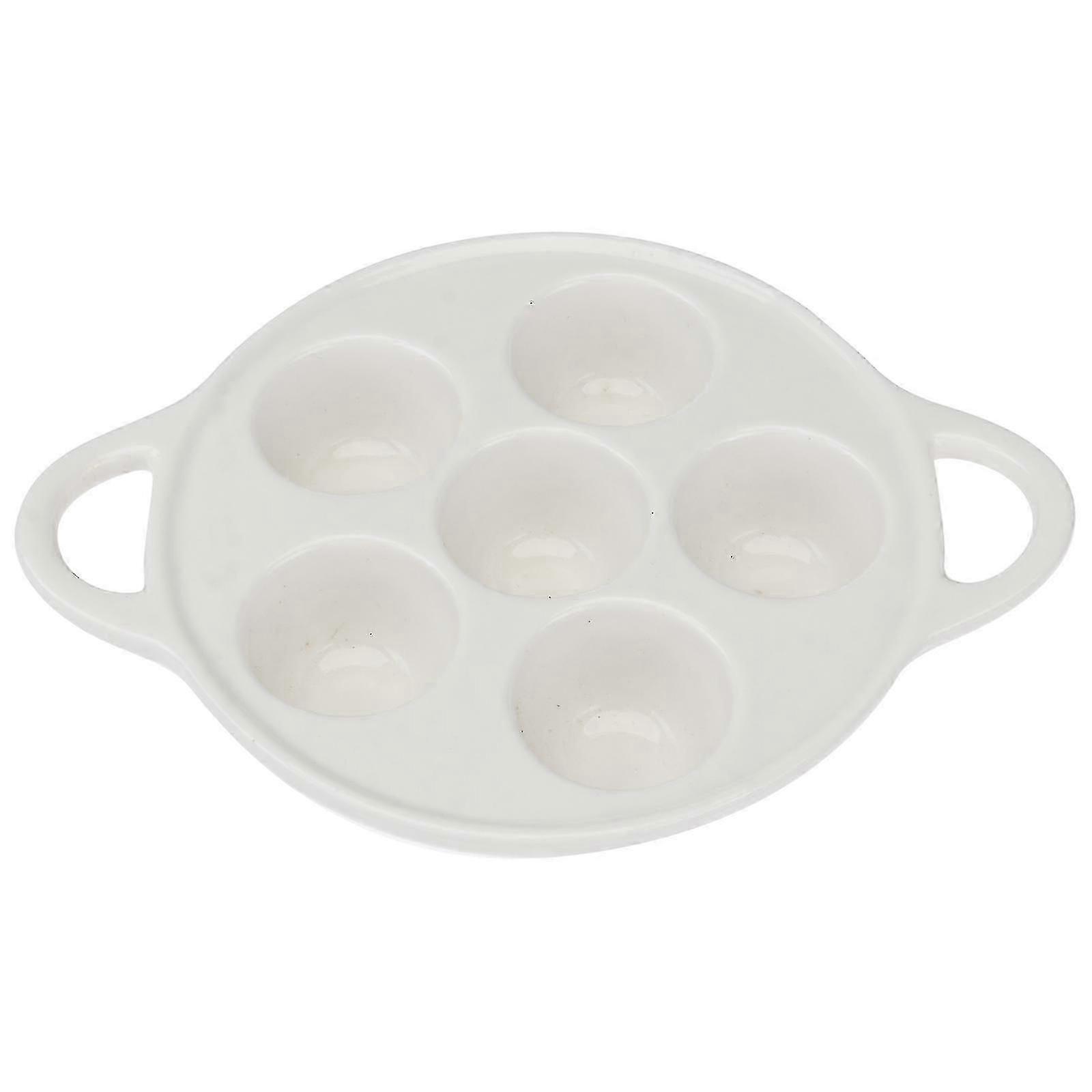 1pc Escargot Plate Ceramic Snail Plate Conch Baking Tray Kitchen Gadget ...