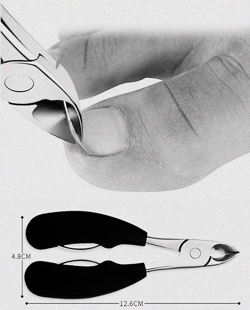 Toenail Clippers For Thick Or Ingrown Toenails - Precision Straight Edge Long Handle Toe Nail ...