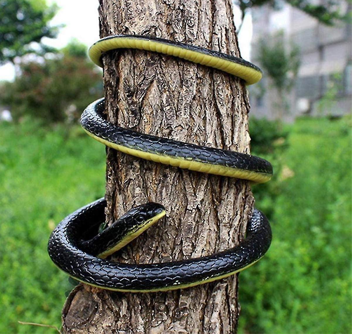 Halloween Realistic Rubber Toy Fake Snakes Safari Garden Props Joke ...