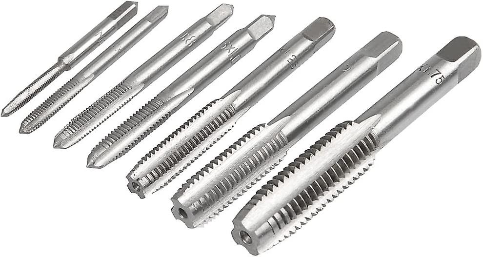 Thread Gauge 8 Piece Tap Wrench Set, Metric Tap Set, Hand Screw Taps, Metric Thread Tap Set, M3 ...