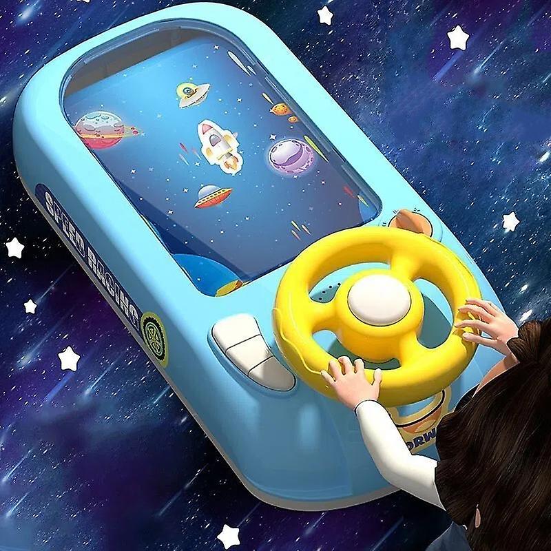 Childrens Steering Wheel Driving Toy Dodge Vehicle Electronic Simulation Adventure Game With ...