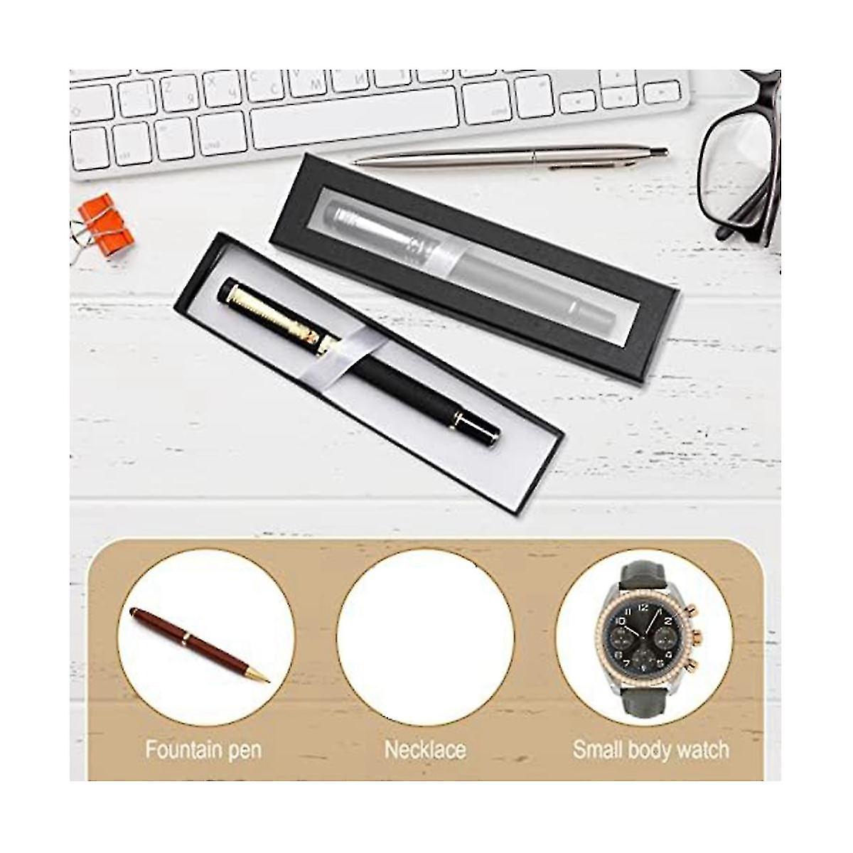 24 Pcs Pen Gift Box Empty Pen Cases With Clear Lid Pen Display For ...