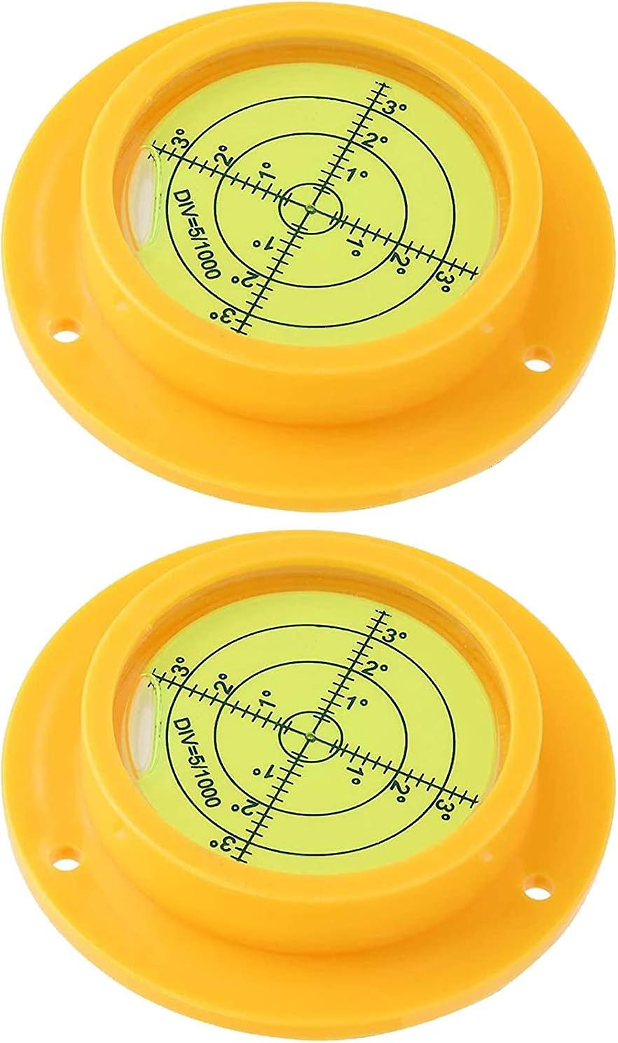 90mm Bubble Level Bulls Eye Spirit Round Surface Inclinometer for ...