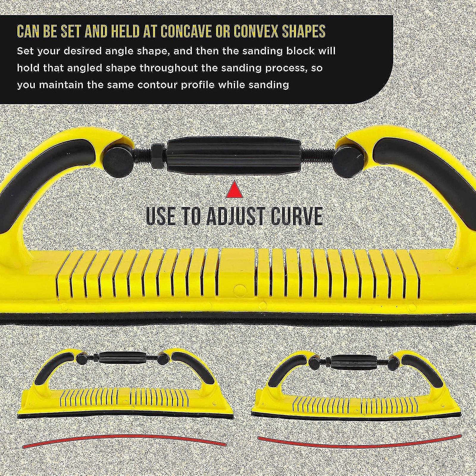 Adjustable Radius Flex Longboard Hand Sanding File Block Hand Grinder ...