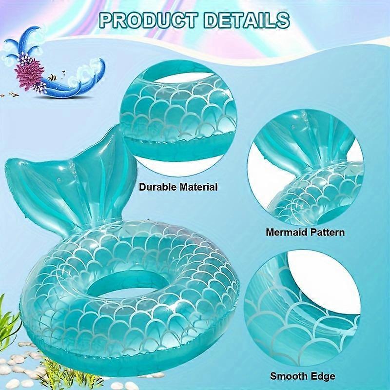 Mermaid Tail Swimming Pool Float,Mermaid Swimming Ring Inflatable ...
