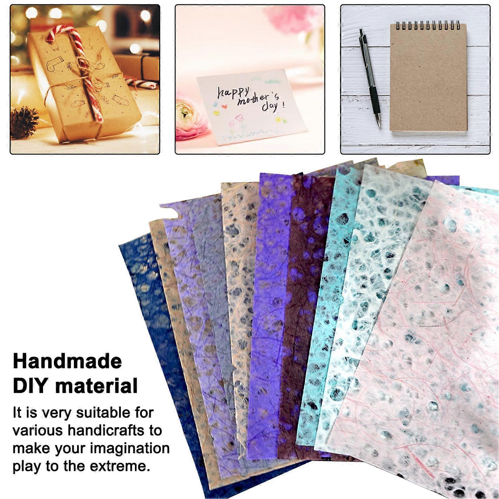 10Pcs Scrapbooking Paper Handicrafts Textured Vibrant Colors Paper for ...