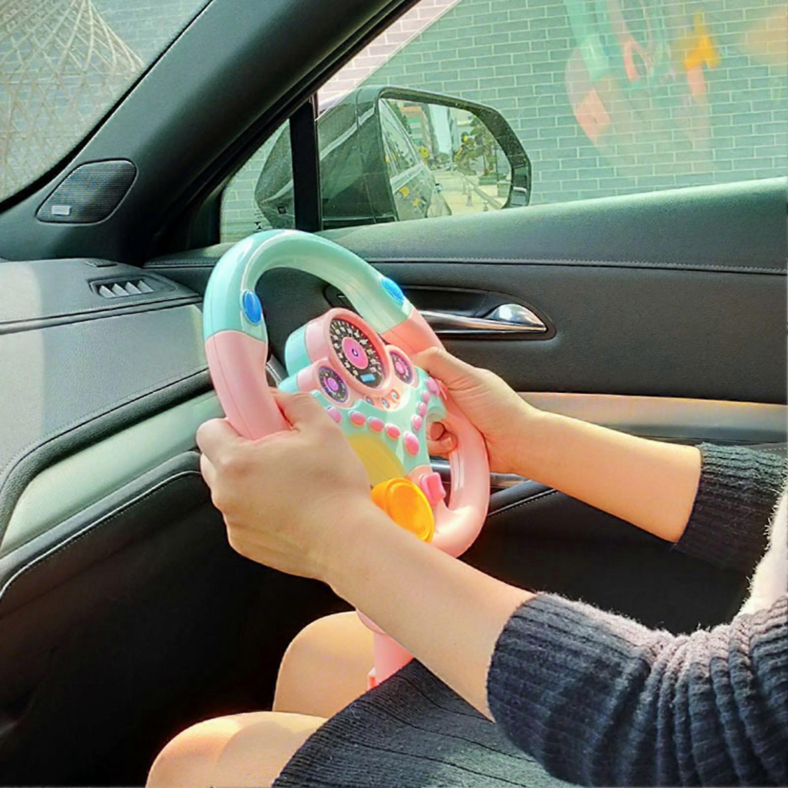 Passenger Seat Steering Wheel Toy with Music Light Kids Car Driving ...