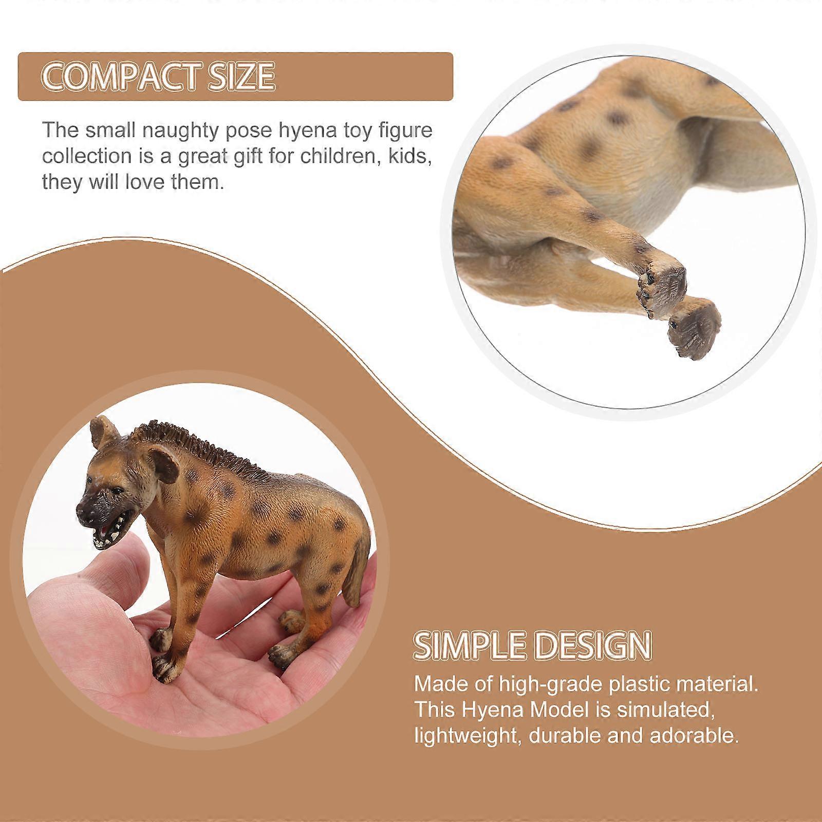 Hyena Ornament Kids Hyena Model Plastic Hyena Model Wildlife Animal ...