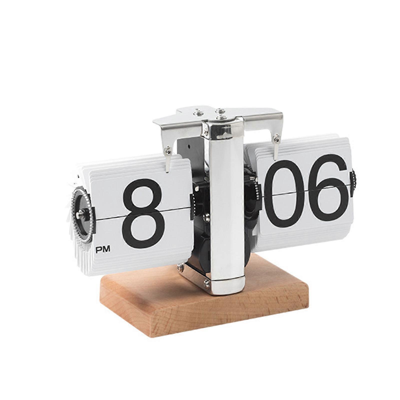 Mechanical Flip Desk Clock Retro Flip Dwn Clock with Internal Gear ...