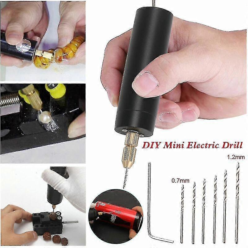 ZK- Mini Electric Hand Drill Usb Hole Punch 5v Diy Small Jewelry Pearl ...