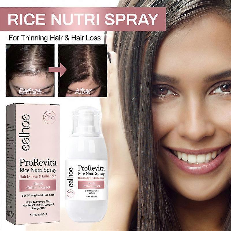 3x EELHOE ProRevita Rice Nutn Spray Hair Darken & Enhancer Coffee ...