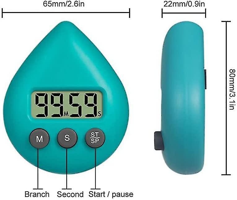 Digital Timer Waterproof Energy Saver Digital Shower Timer , Bathroom ...