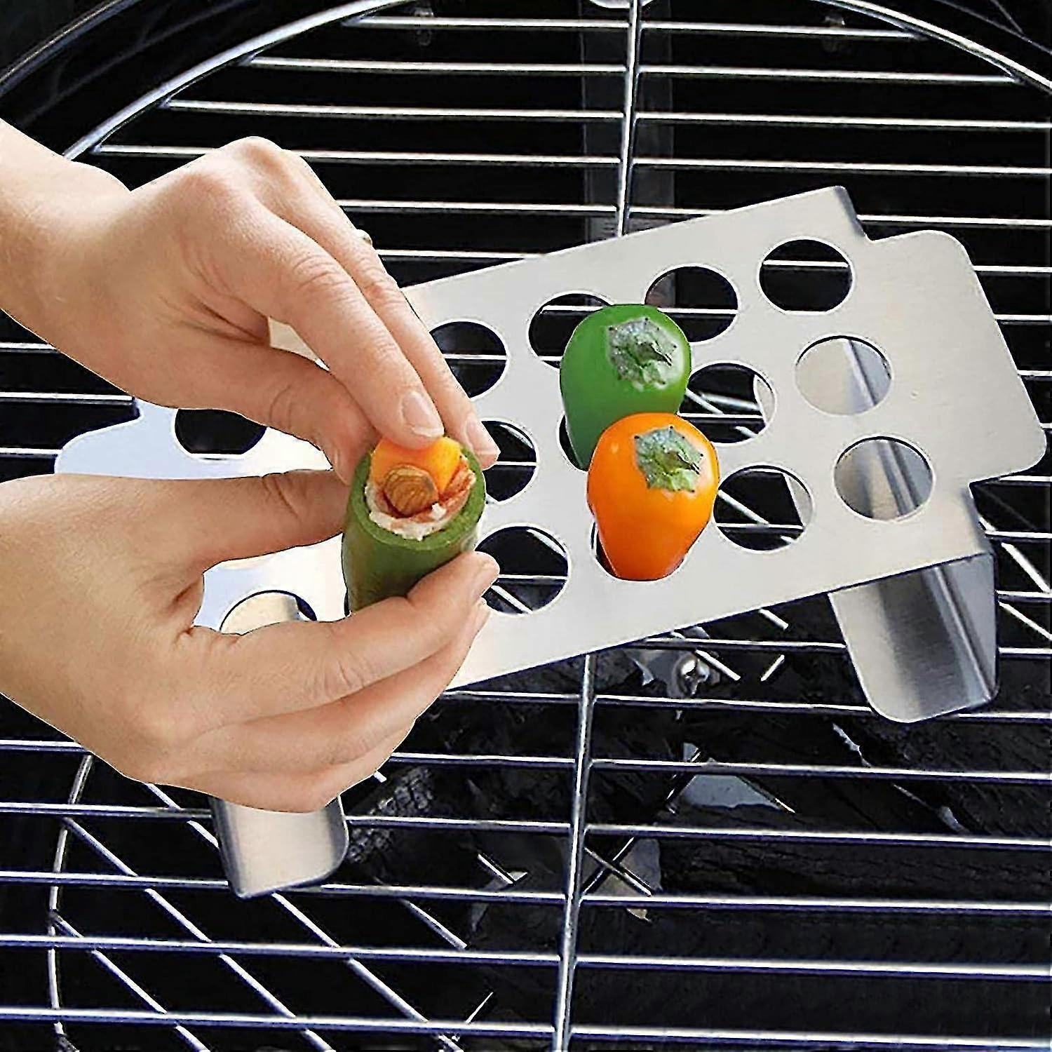 Jalapeno Grill Rack, 18 Hole Jalapeno Grill Rack For Chili, Stainless ...