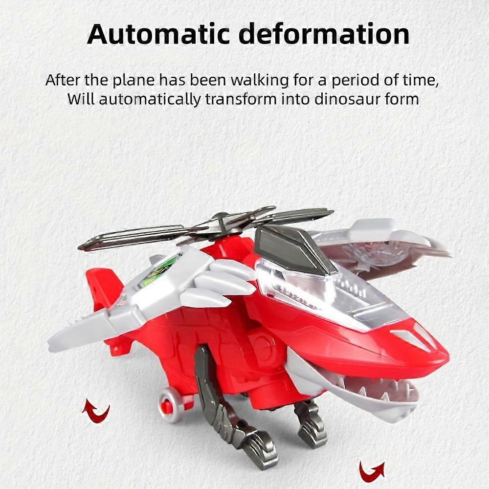 Universal helicopter transforming dinosaur electric toy rotating ...
