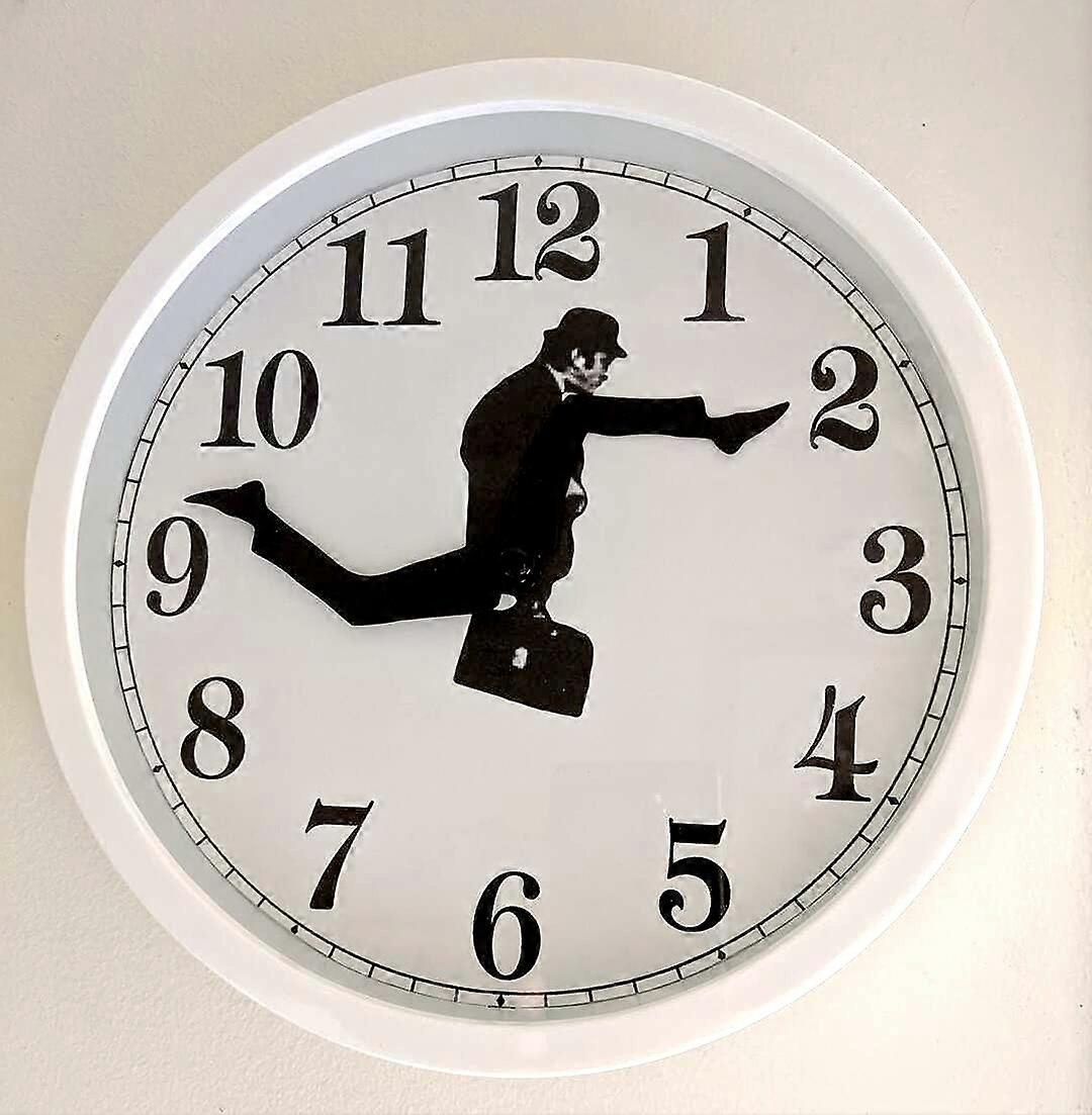 Silly Wall Clocks Comedy Inspired Ministry of Silly Walk Wall Clock for ...