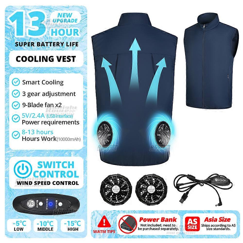 2025 Cool Vest Wearable Cooling Fan Vest Air-conditioned Clothes ...
