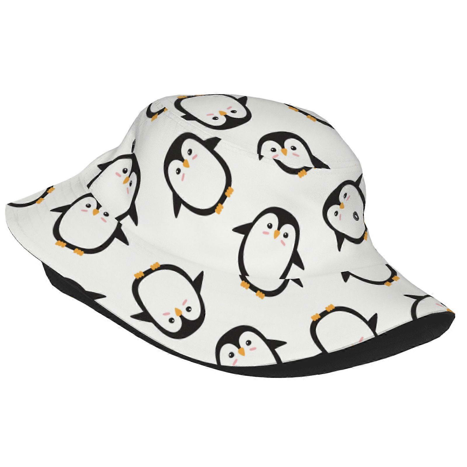 Cute Penguin Bucket Hat For Women Men Sun Hats Beach Fishing Cap Unisex ...