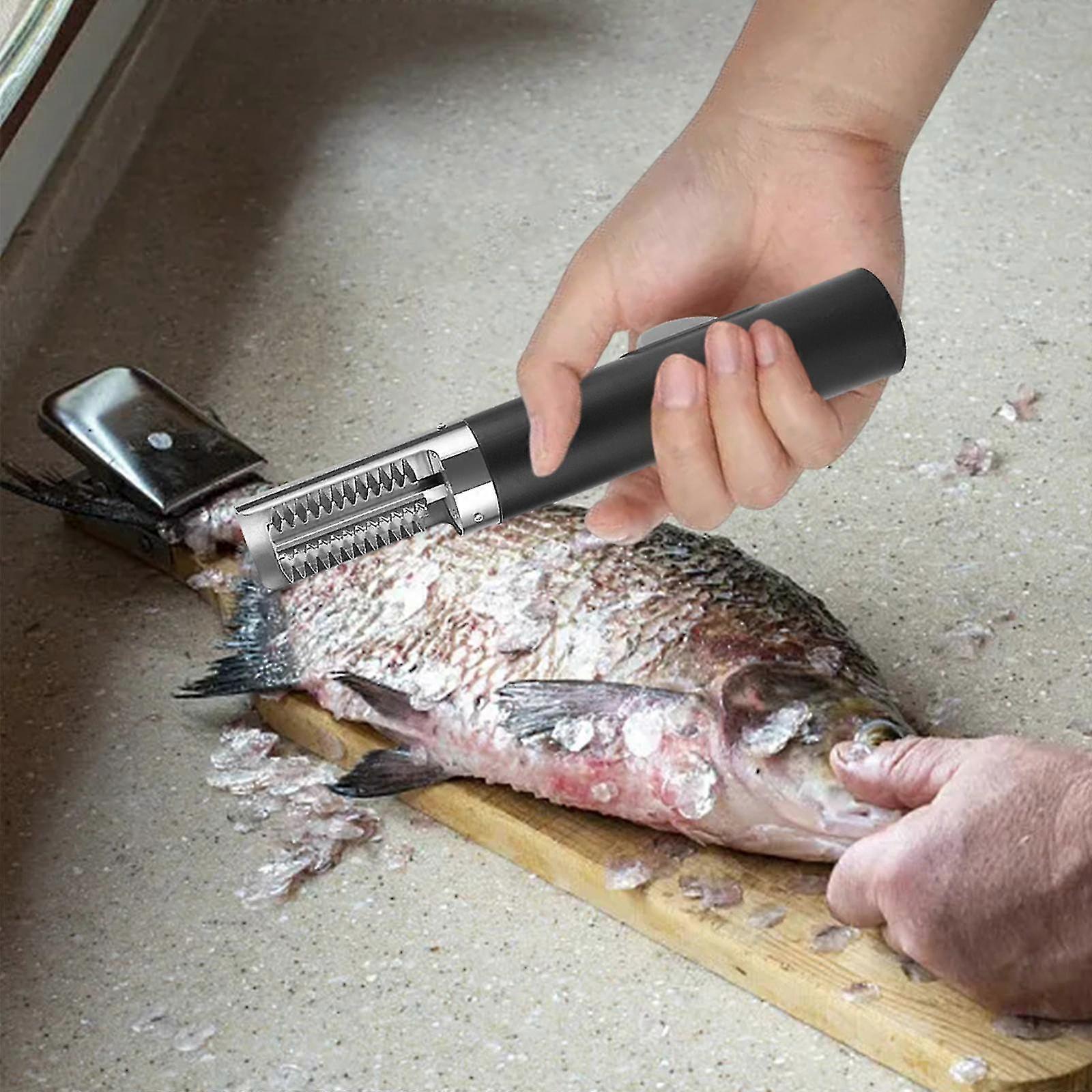 Electric Fish Scaler Cleaner Durable Metal Seafood Tools Easy Grip ...