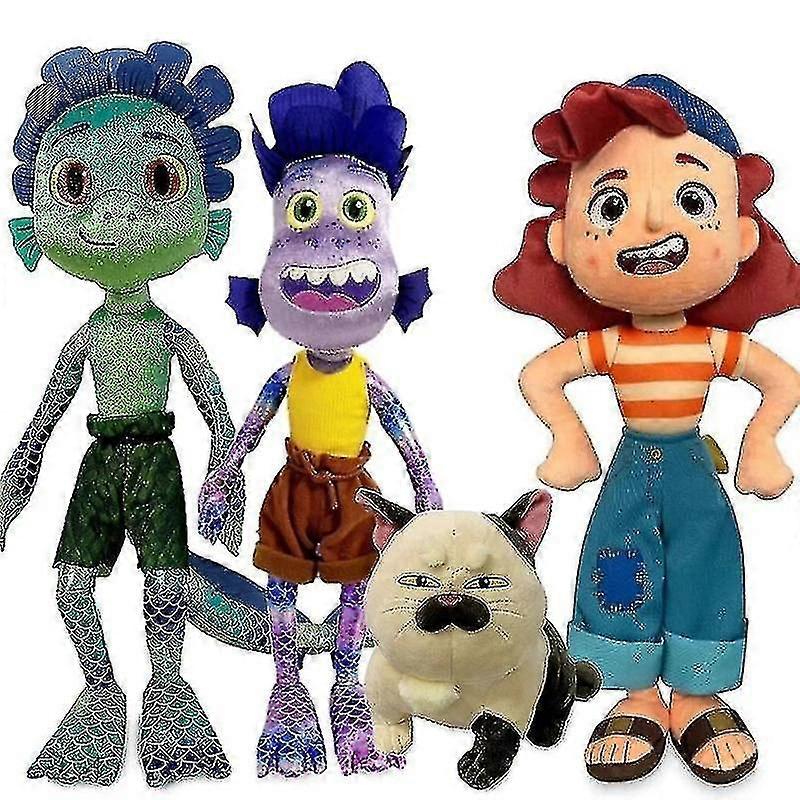 Pixar Luca Alberto Sea Plush Toy 17-43cm Cartoon Cat Purple Girl ...
