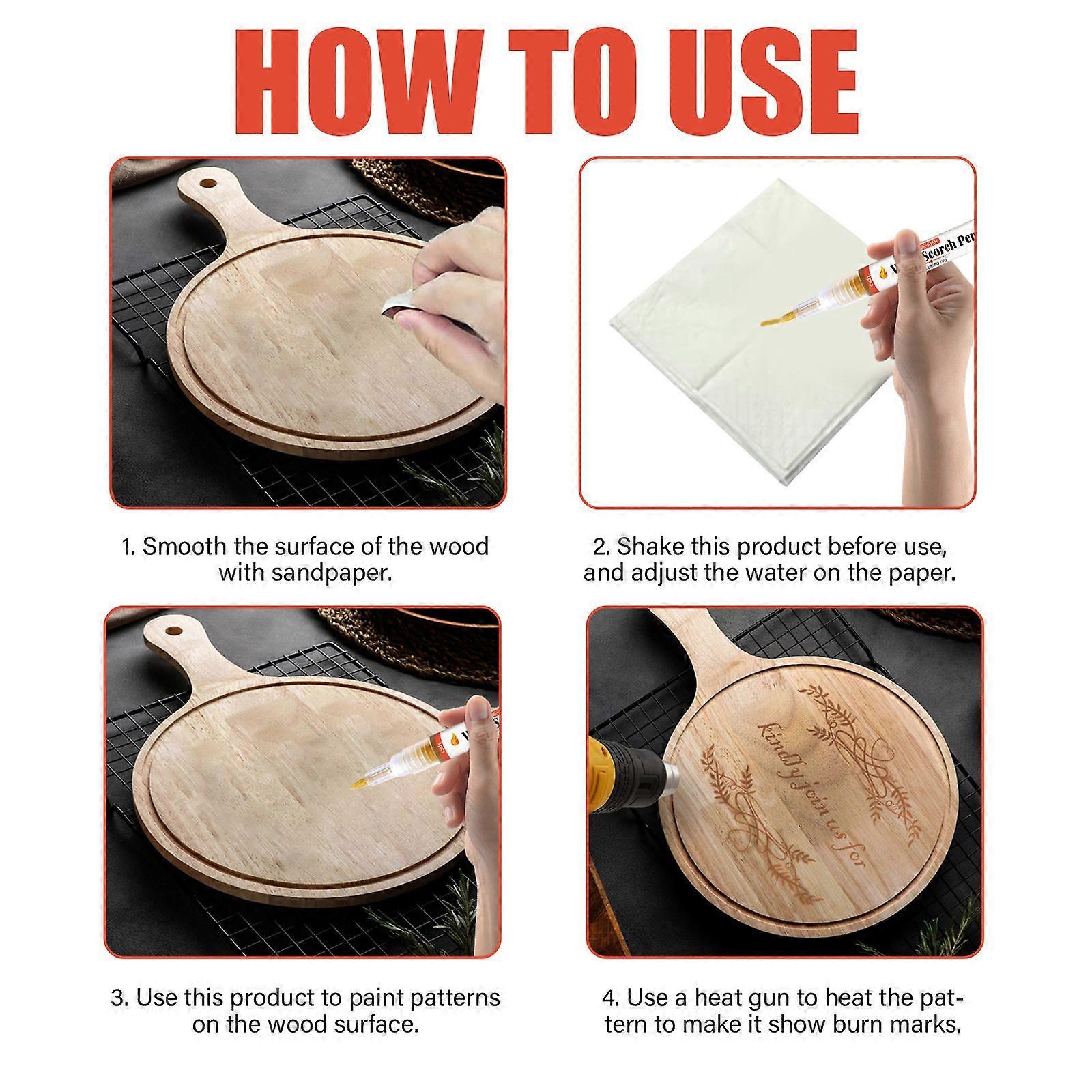 Wood Burning Pen, Children's DIY Pyrography Wood Marking Wood Burning ...