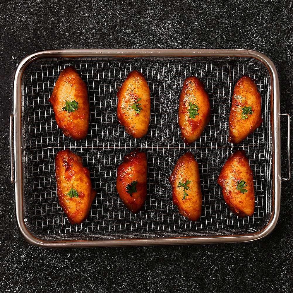 Air Fryer Basket for Oven, Stainless Steel Grill Basket, Non-Stick Mesh ...