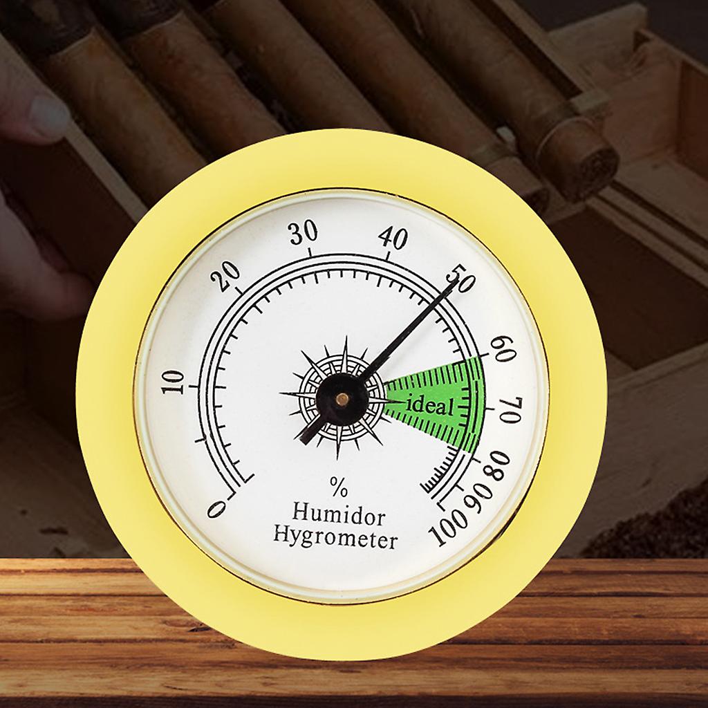 Mini Hygrometer 50mm Round Cigar Hygrometer for Humidors Guitar Violin ...