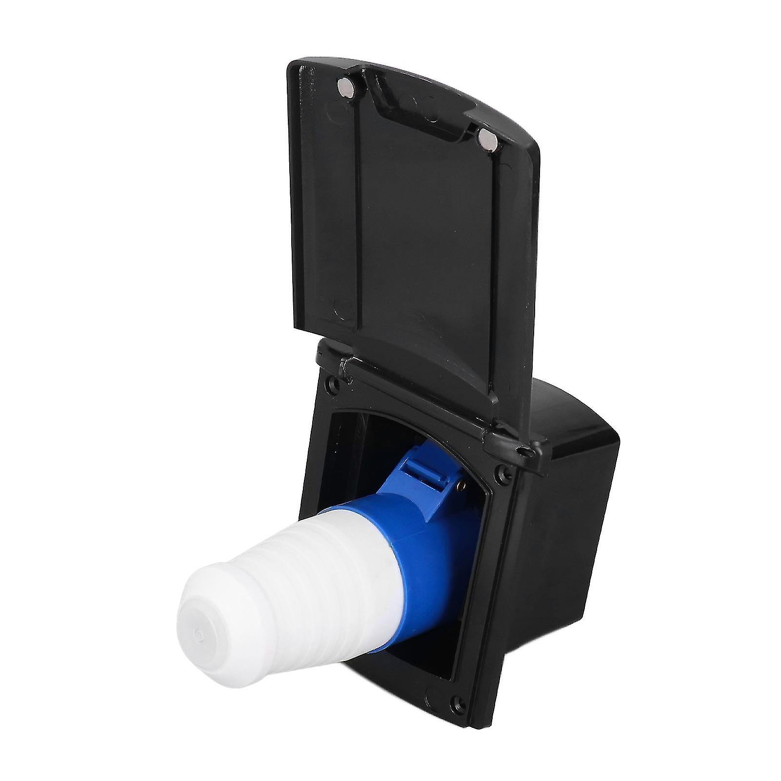 32A 220v250v rv external power outlet box 3 pin plug socket waterproof ...