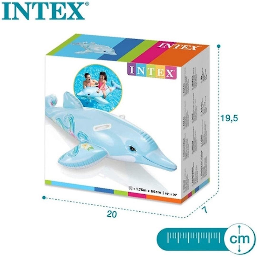 INTEX 69" x 26" Lil' Dolphin Ride-On Inflatable | Fruugo UK