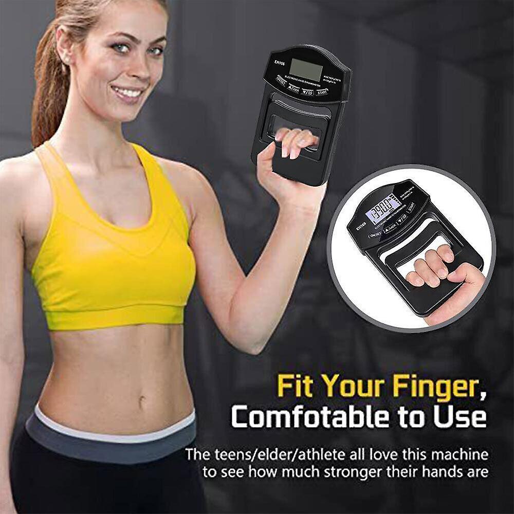 Grip Strength Tester, 396Lbs/180Kg Digital Hand Dynamometer Grip ...