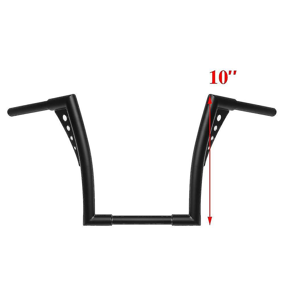 Motorcycle Handlebar Z Bar Drag Bars 12" 14" Rise 1 1/4 Handlebar Rise ...