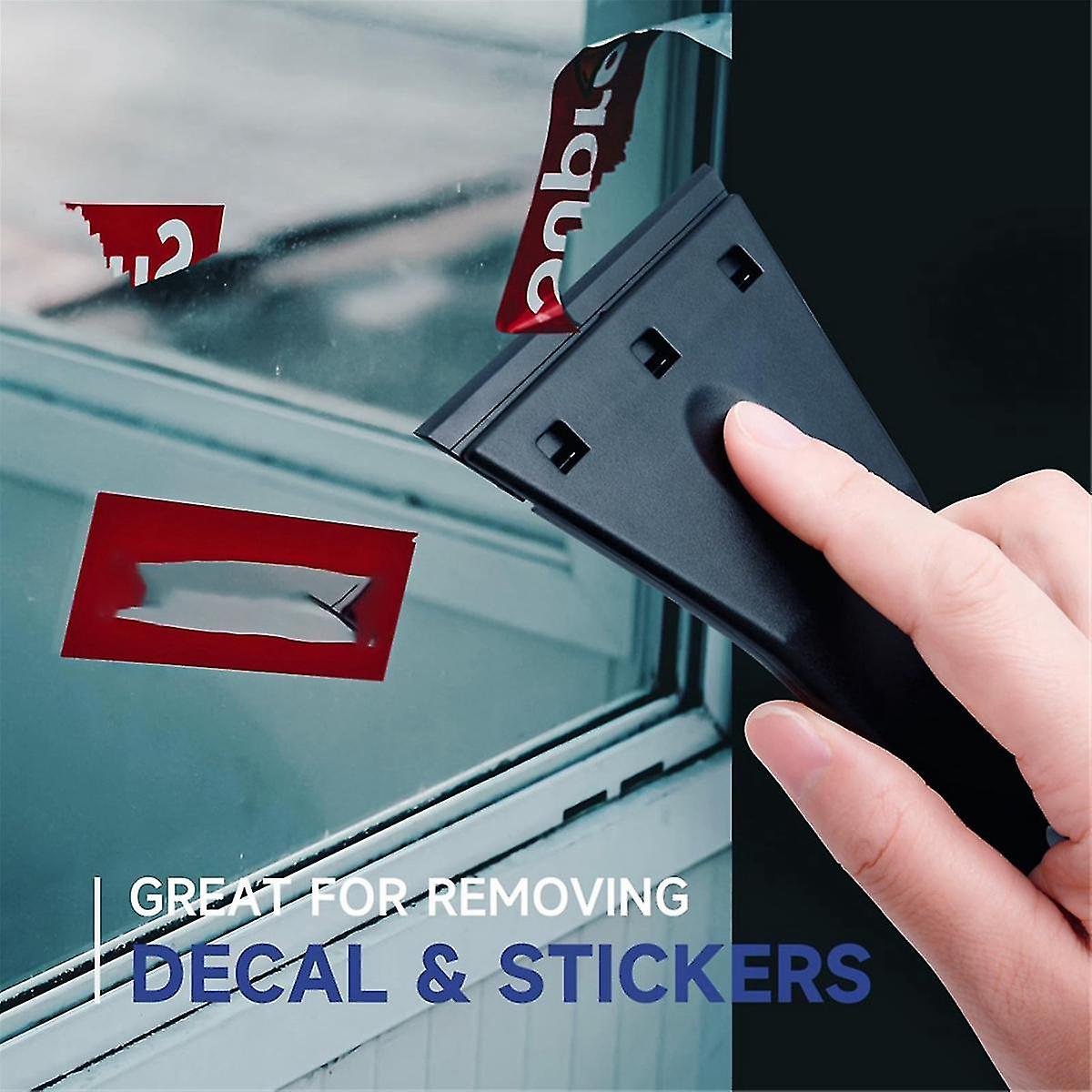 2 Pack Plastic Blade Scraper with 100Pcs Single Edge Plastic Blades ...