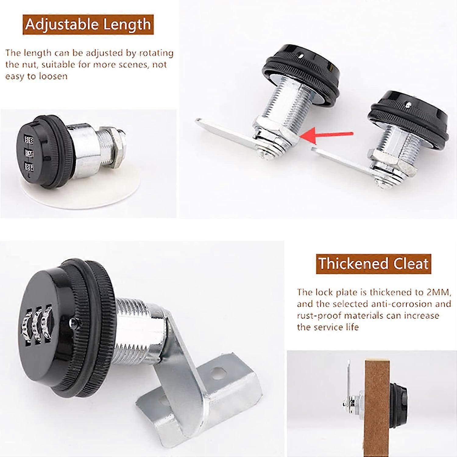 2 Pices Serrure Code Darmoires, Serrure Came Combinaison, Serrure Combinaison de Tiroir, pour ...